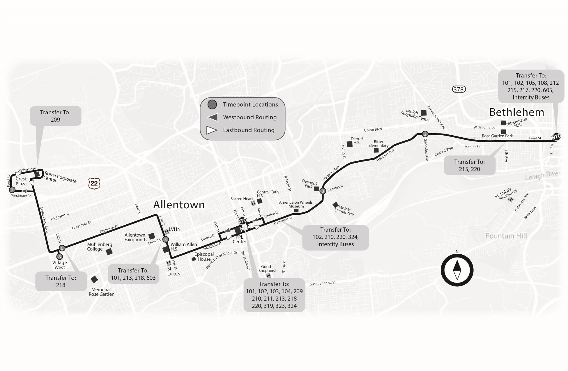 Route 107 Weekday – LANTA