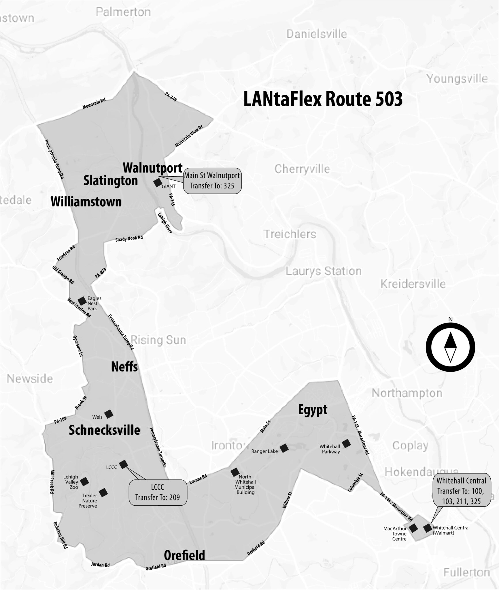 Route 503 – Slatington/Walnutport Flex – LANTA